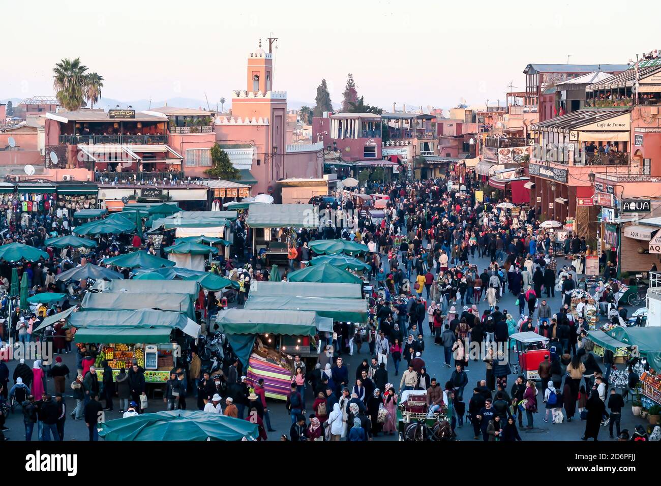 Editorial picture of Marrakech Morocco Square Jemaa el fna from above ...