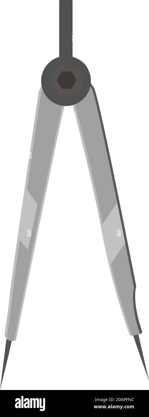 Metal divider, illustration, vector on white background Stock Vector ...