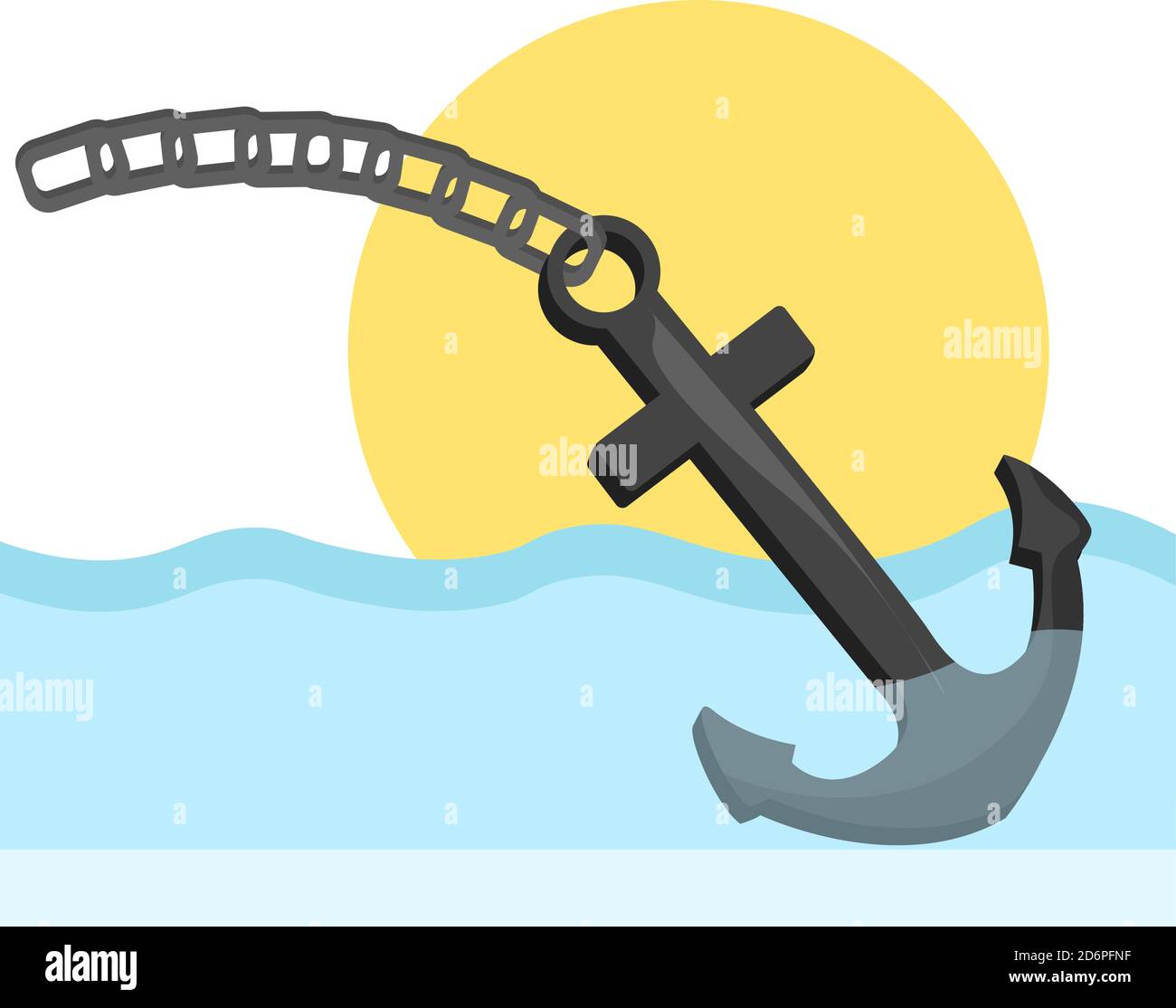 Water sunset icon on Cut Out Stock Images & Pictures - Alamy