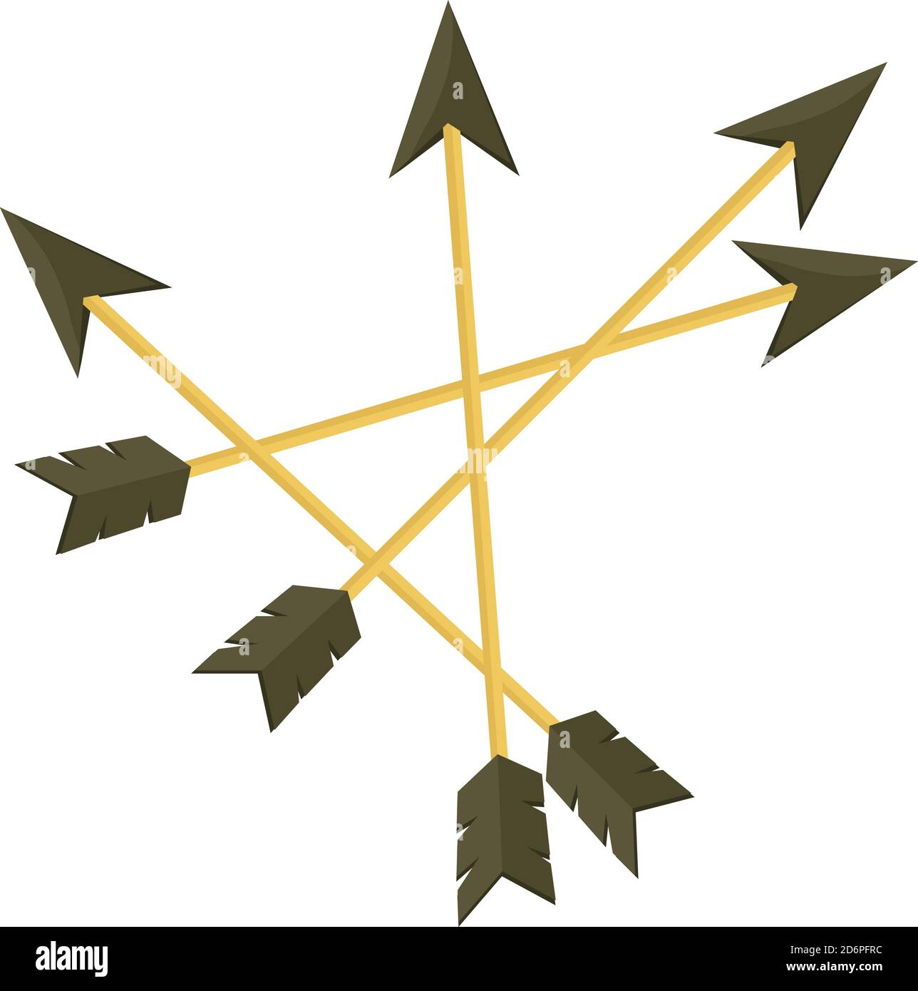 Small arrows, illustration, vector on white background Stock Vector ...