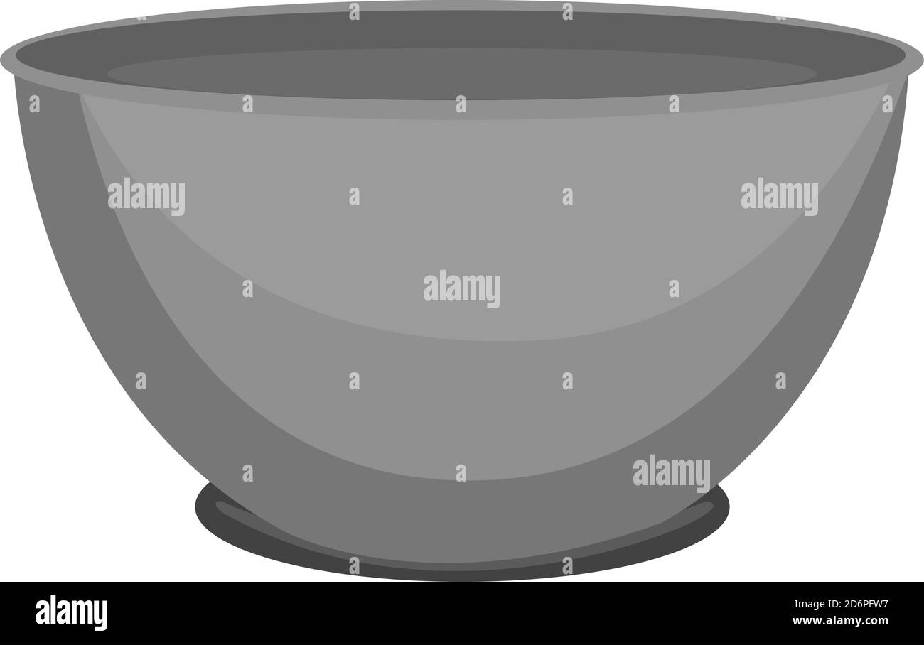 Big bowl, illustration, vector on white background Stock Vector Image ...
