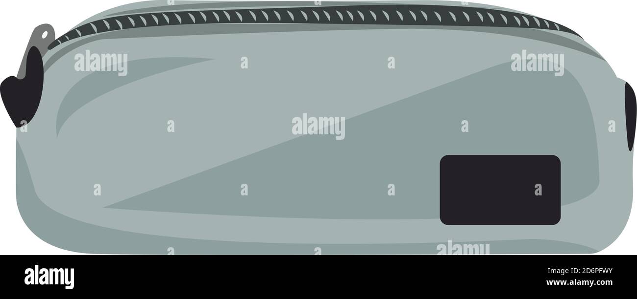 Pencil bag, illustration, vector on white background Stock Vector Image ...