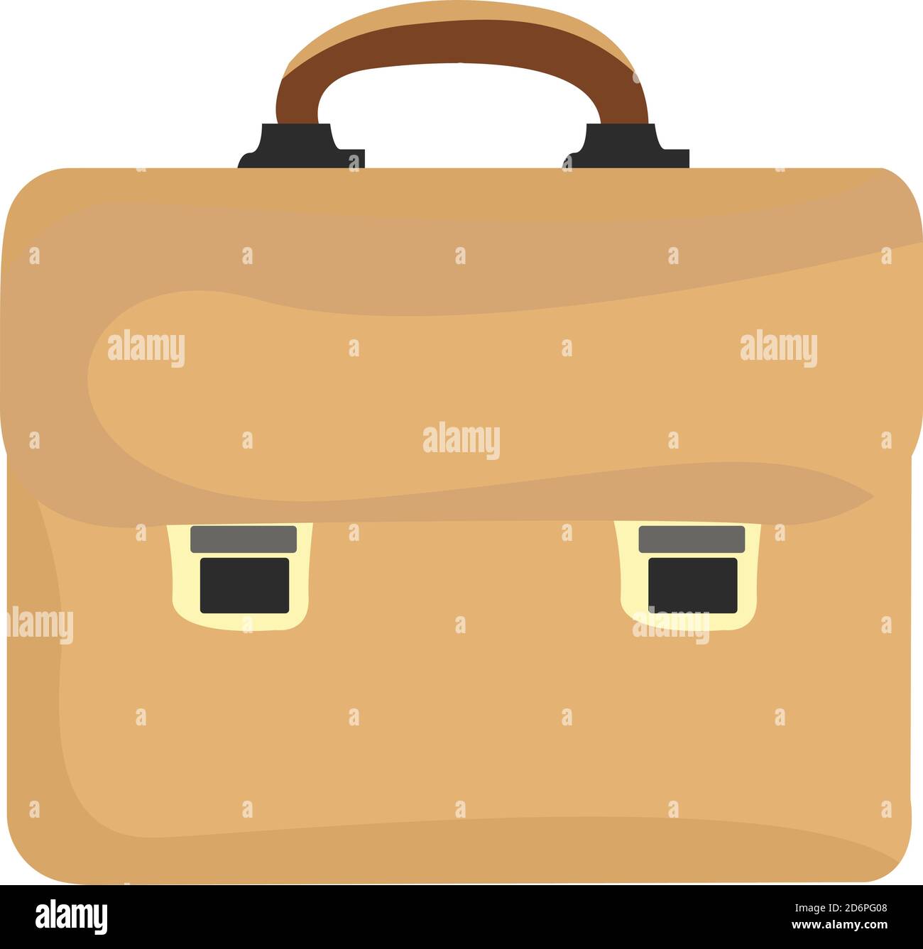 Business bag, illustration, vector on white background Stock Vector ...