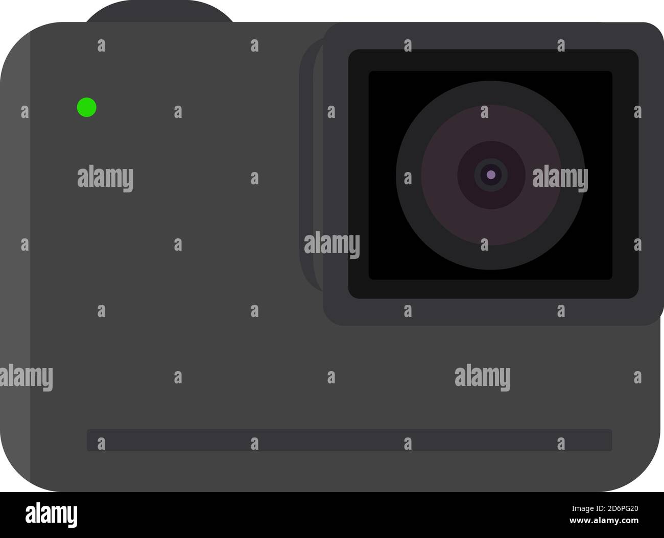 Small camera, illustration, vector on white background Stock Vector ...
