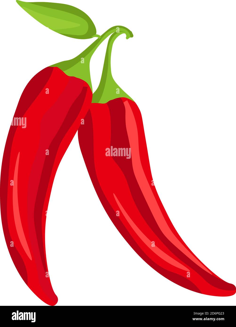 Spicy pepper, illustration, vector on white background Stock Vector ...