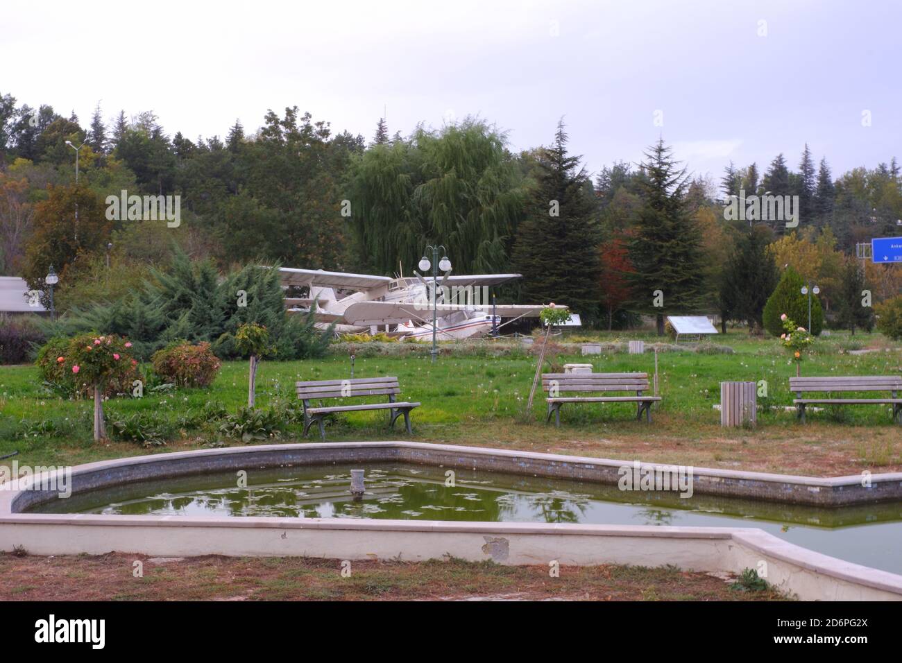 Planes in Aviation Park Stock Photo - Alamy