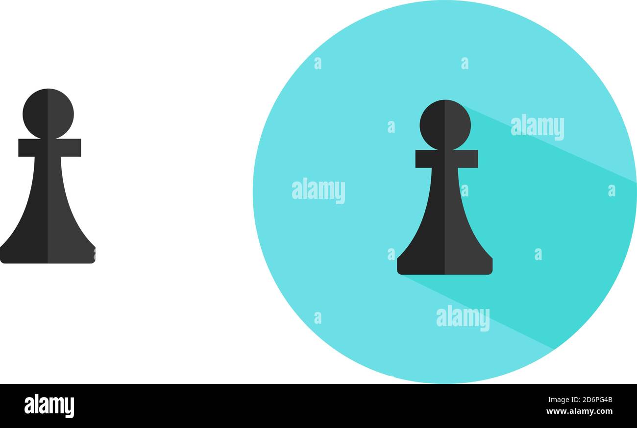 Chess pawn ,illustration, vector on white background Stock Vector Image ...