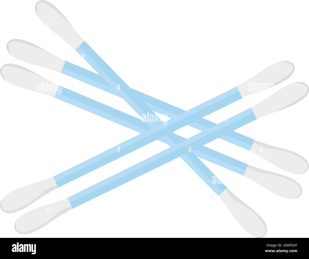 Ear cleaning buds, illustration, vector on white background Stock ...