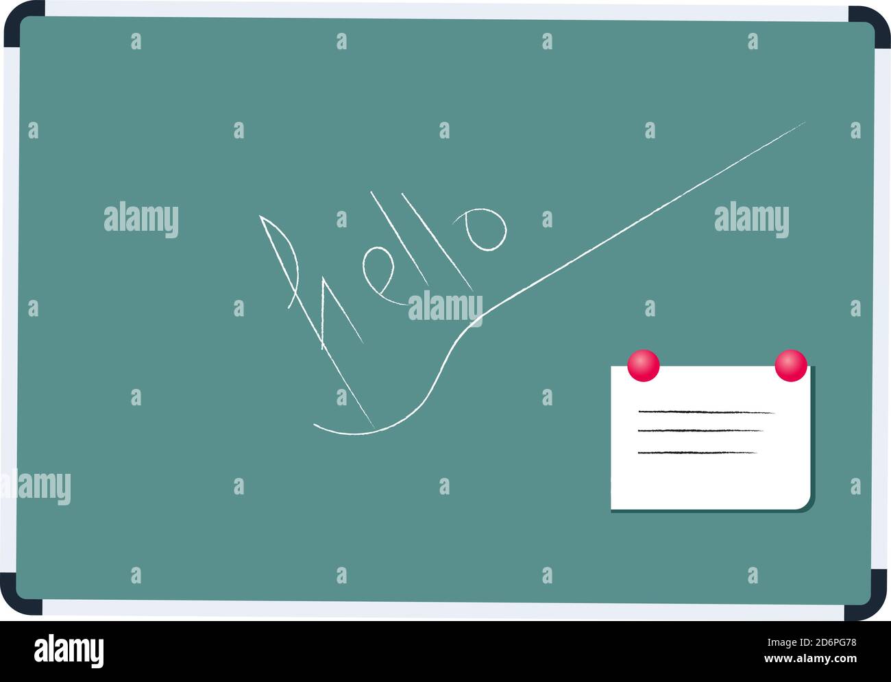 Class board,illustration, vector on white background Stock Vector Image ...