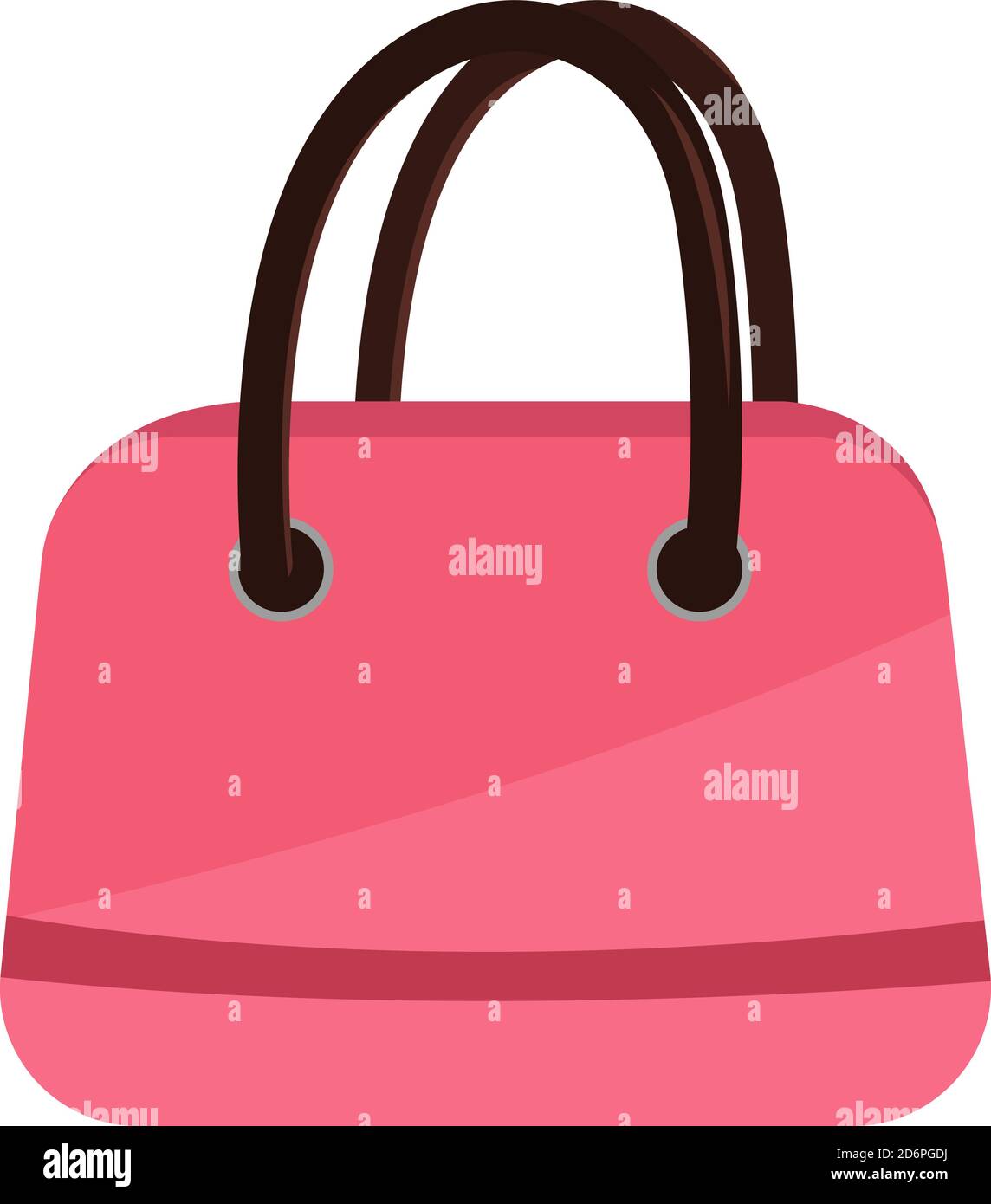 Pink purse, illustration, vector on white background Stock Vector Image ...