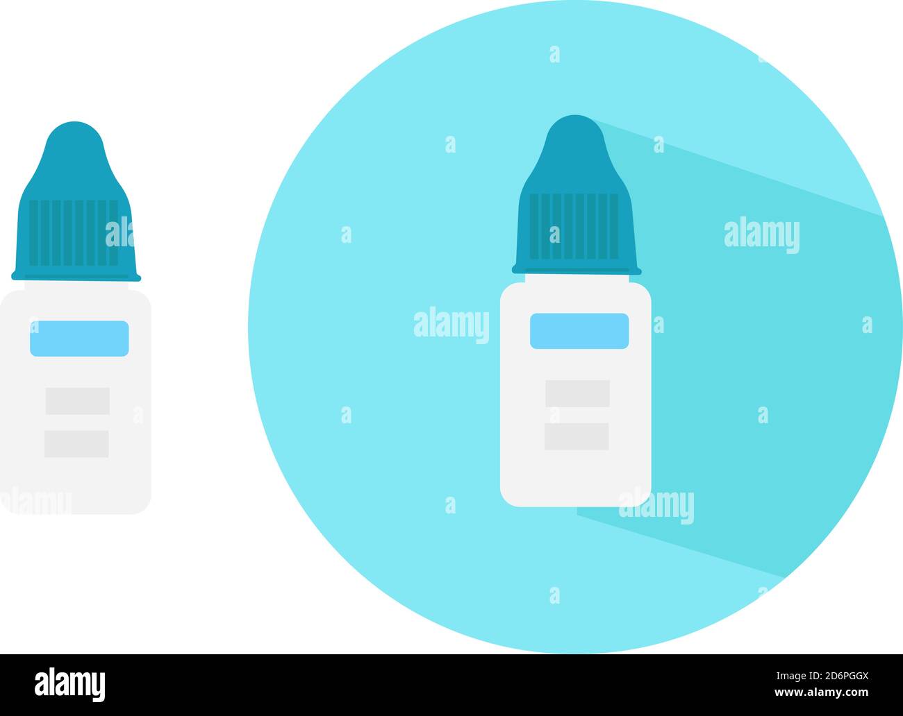 Eye drops ,illustration, vector on white background Stock Vector Image ...