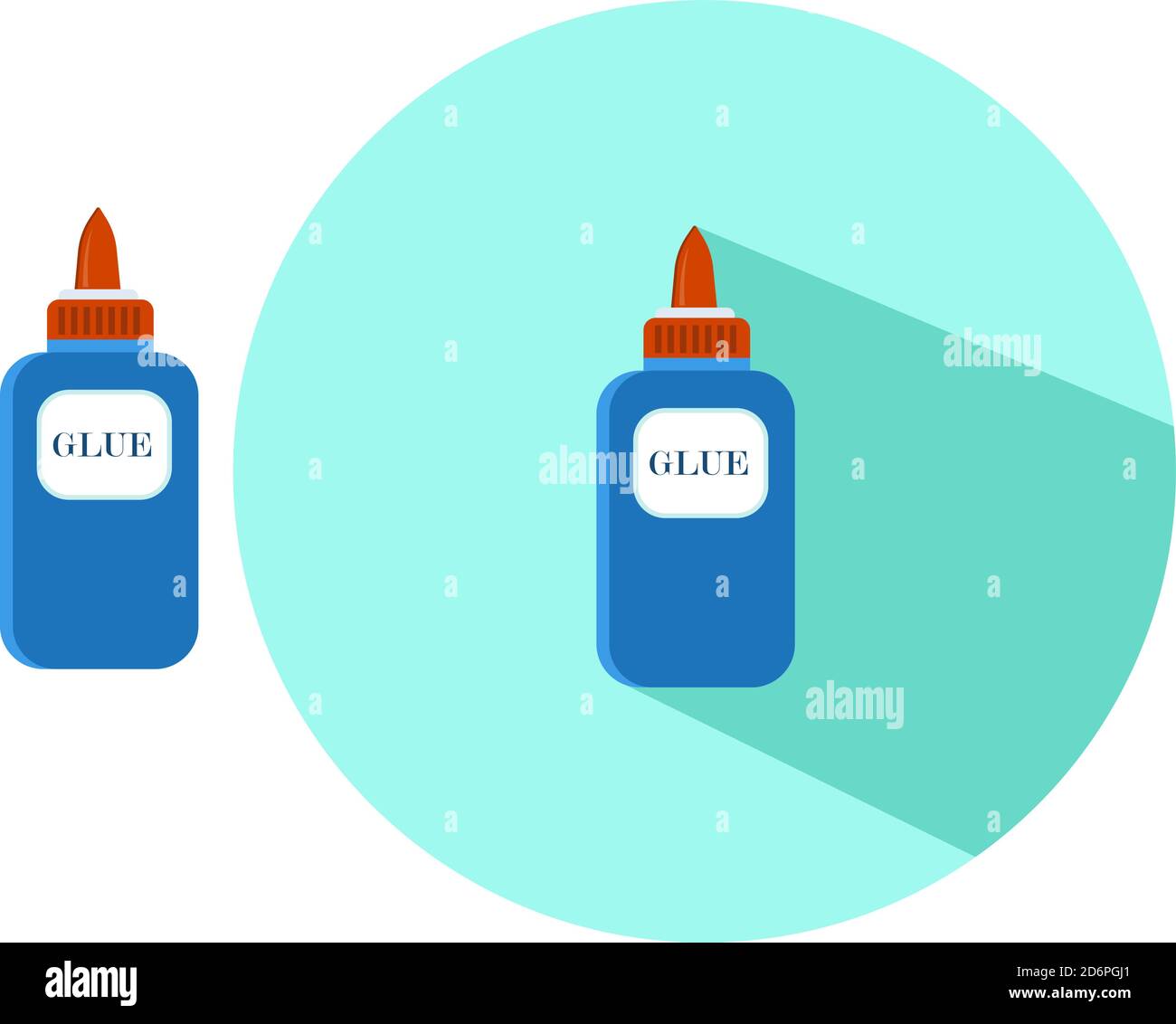 Glue bottle,illustration, vector on white background Stock Vector Image ...
