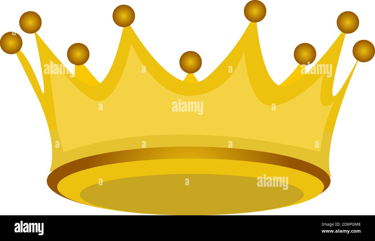 King crown, illustration, vector on white background Stock Vector Image ...