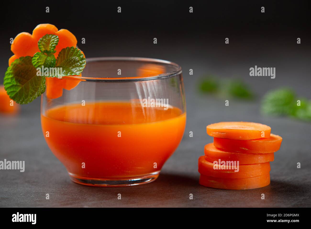 Healthy drink, fresh carrot juice Stock Photo - Alamy