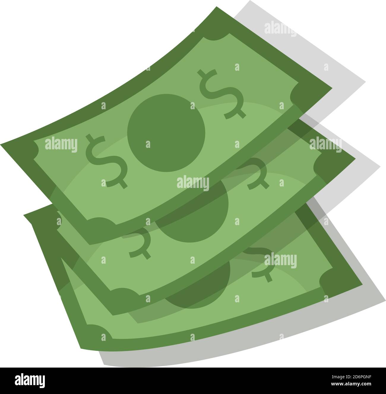 Dollar bills vector vectors Cut Out Stock Images & Pictures - Alamy