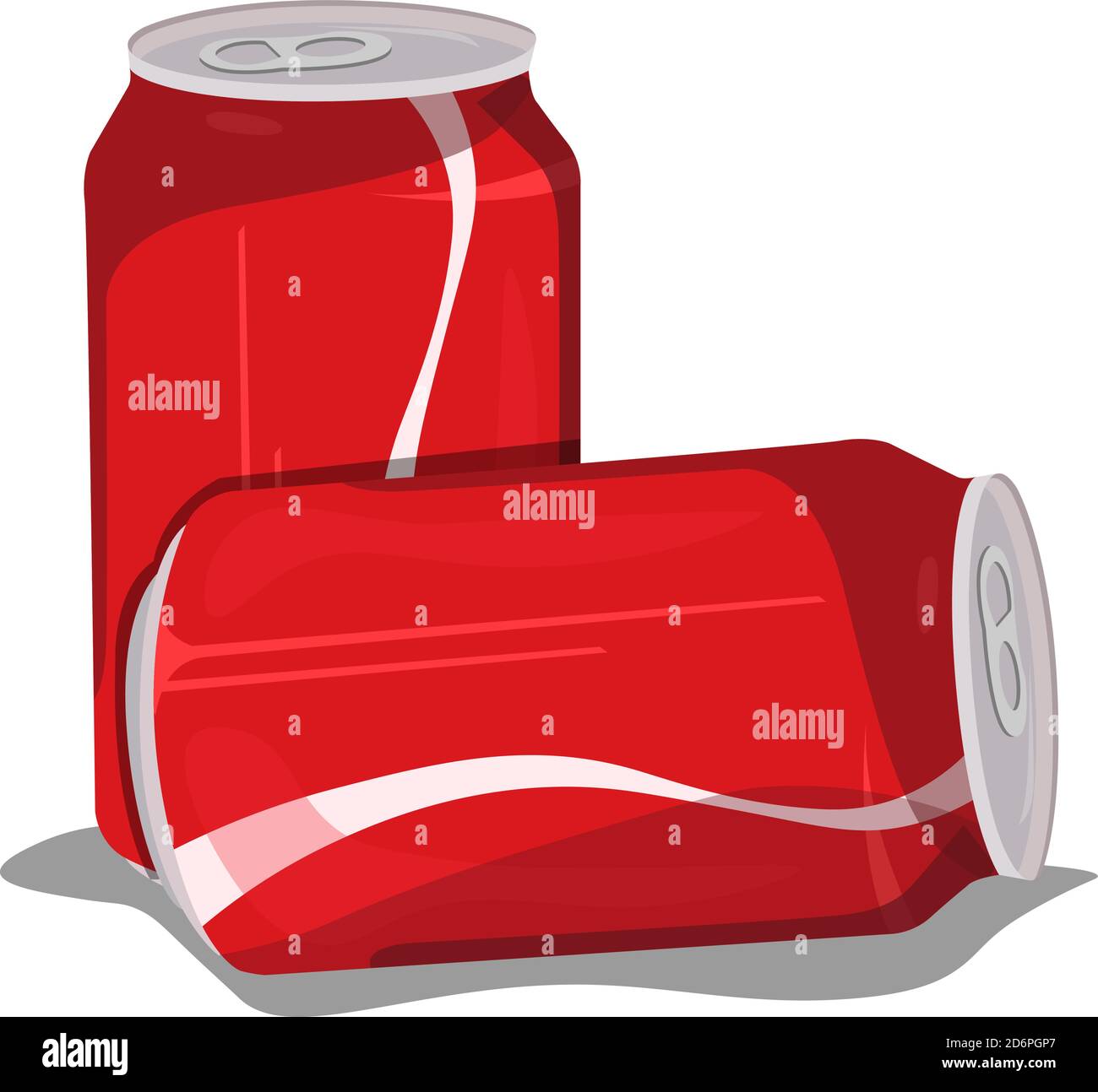 Soda can on orange Stock Vector Images - Alamy