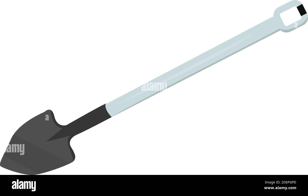 Black spade, illustration, vector on white background Stock Vector ...