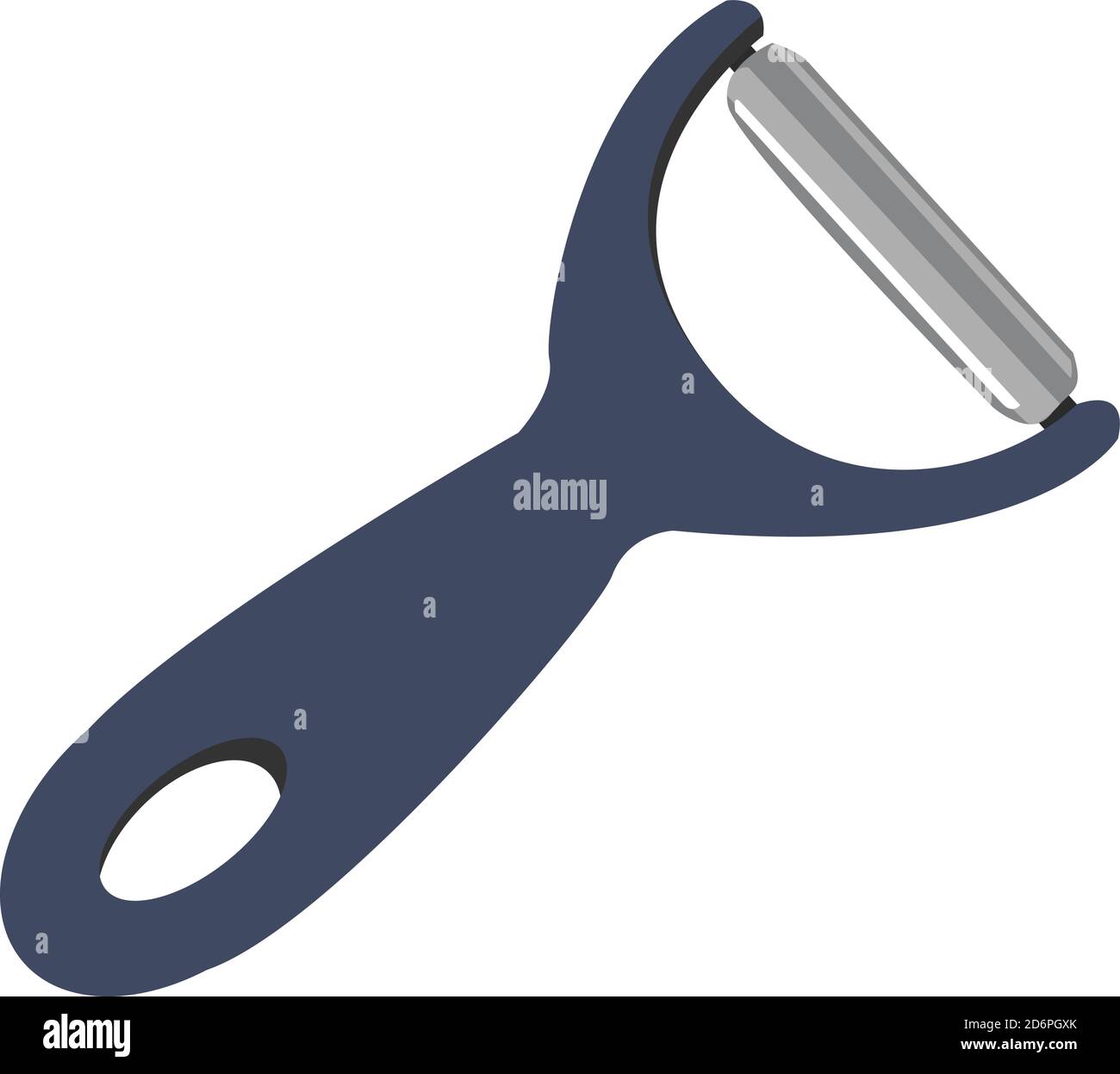 Blue peeler, illustration, vector on white background Stock Vector ...