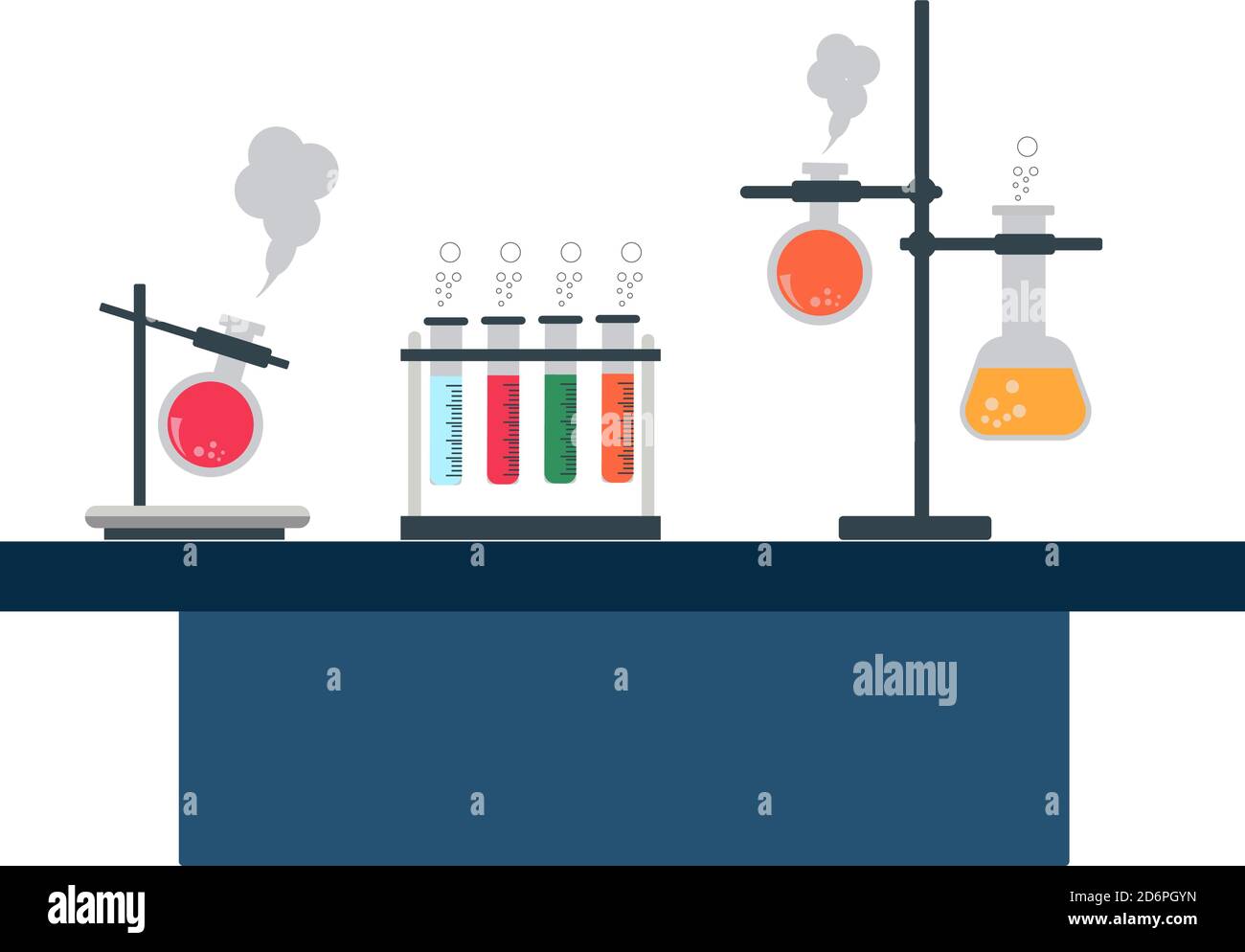 Science lab flask on Stock Vector Images - Alamy