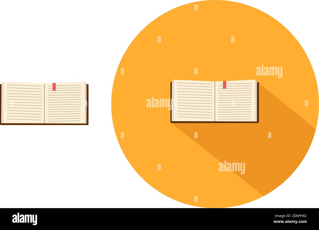 Open book ,illustration, vector on white background Stock Vector Image ...