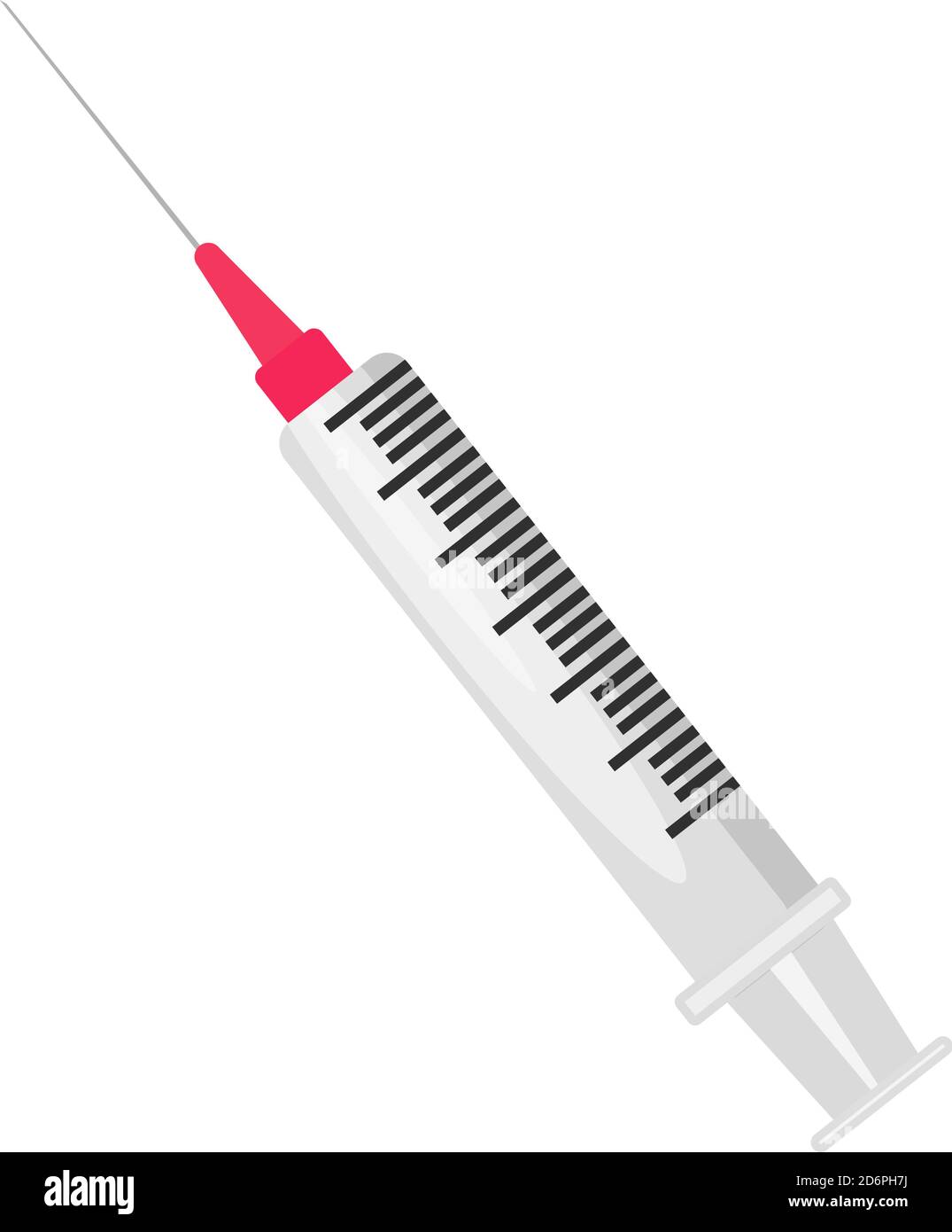 Medical injection ,illustration, vector on white background Stock ...