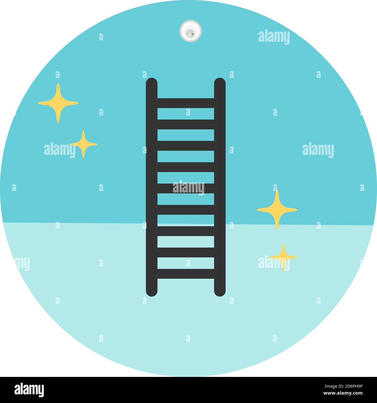 Black ladder ,illustration, vector on white background Stock Vector ...