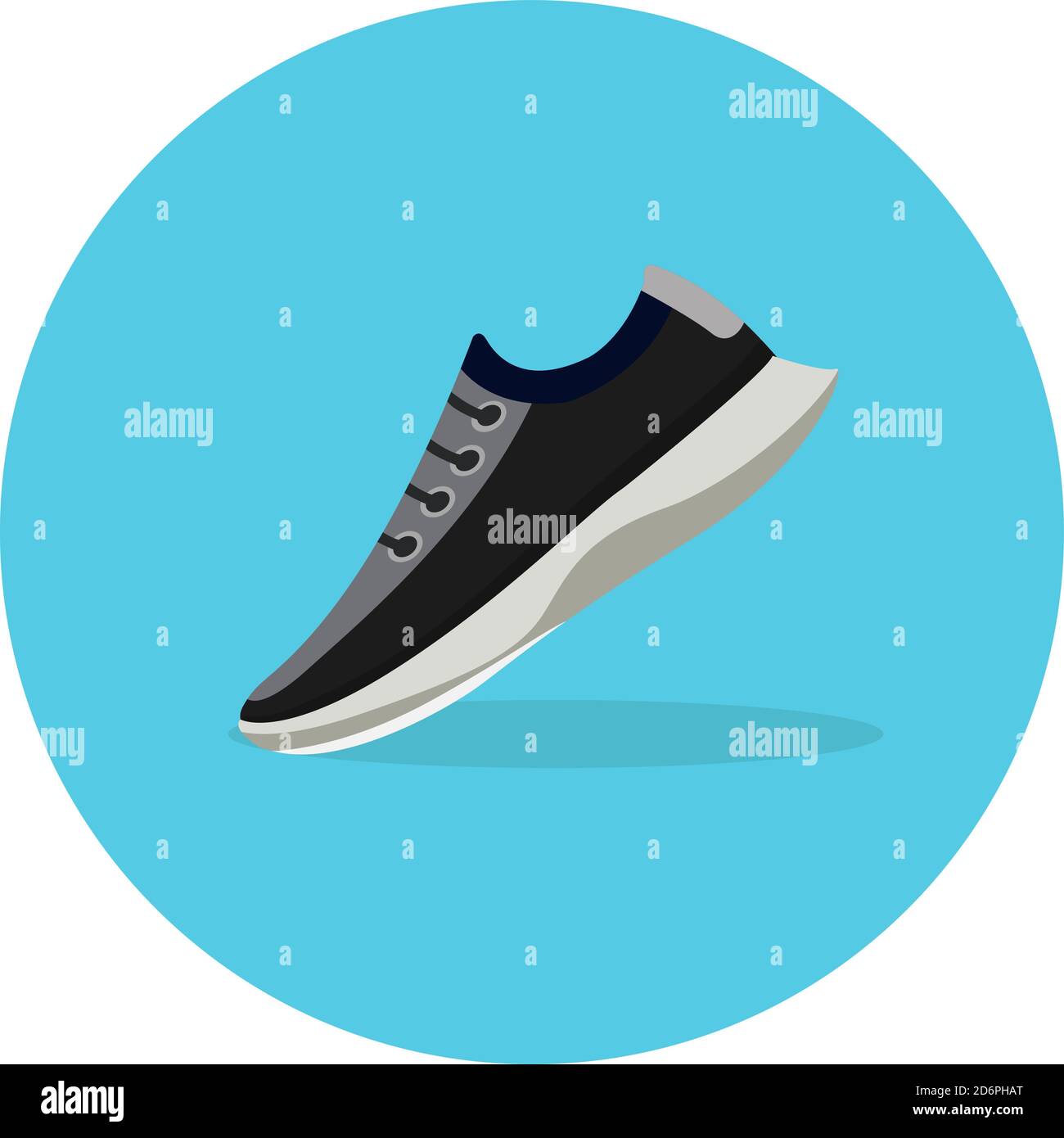 Running shoe, illustration, vector on white background Stock Vector ...