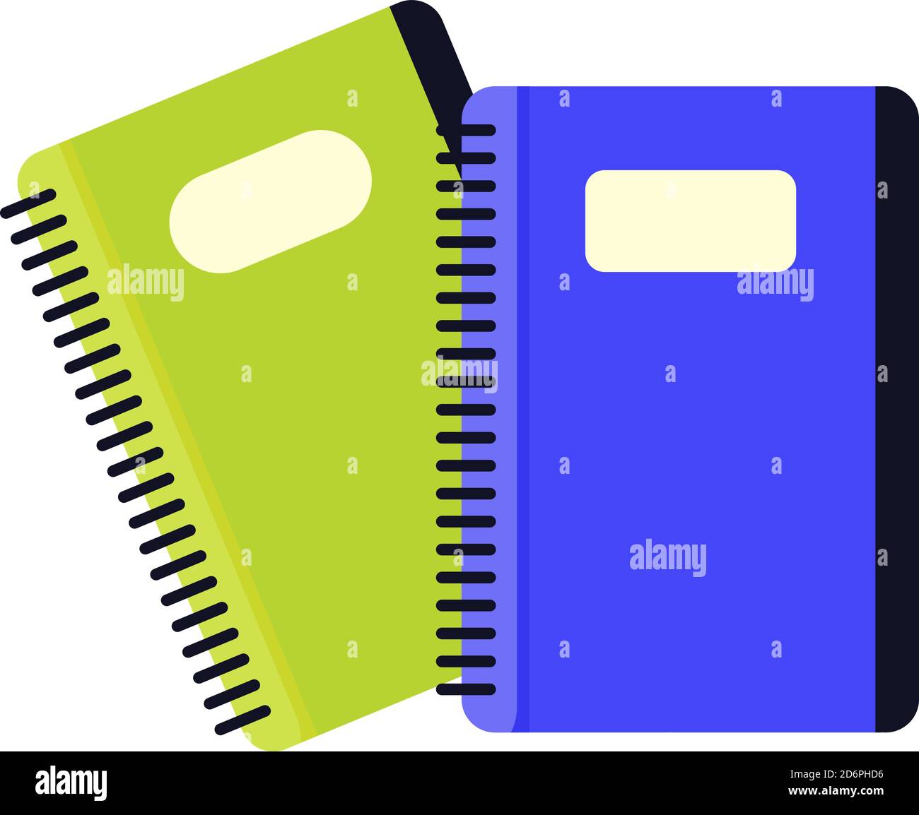 Two Notebooks Illustration Vector On White Background Stock Vector