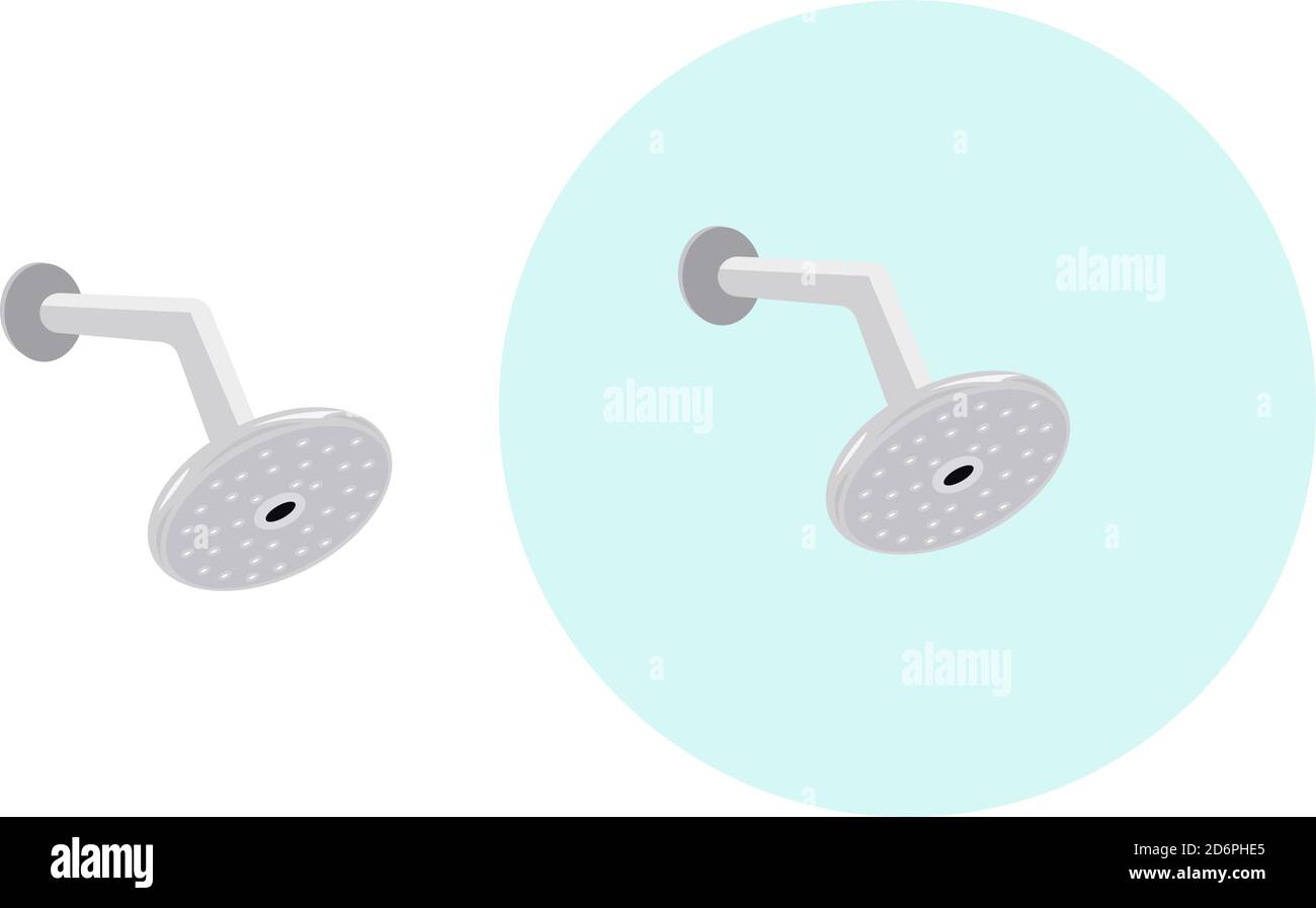 Shower head ,illustration, vector on white background Stock Vector ...