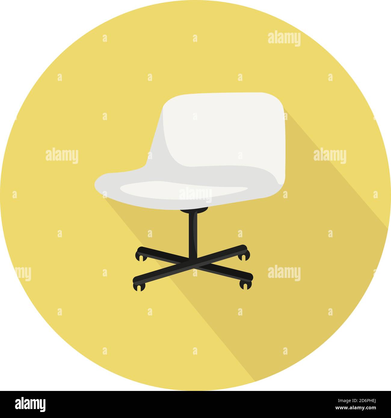 Office chair, illustration, vector on white background Stock Vector ...