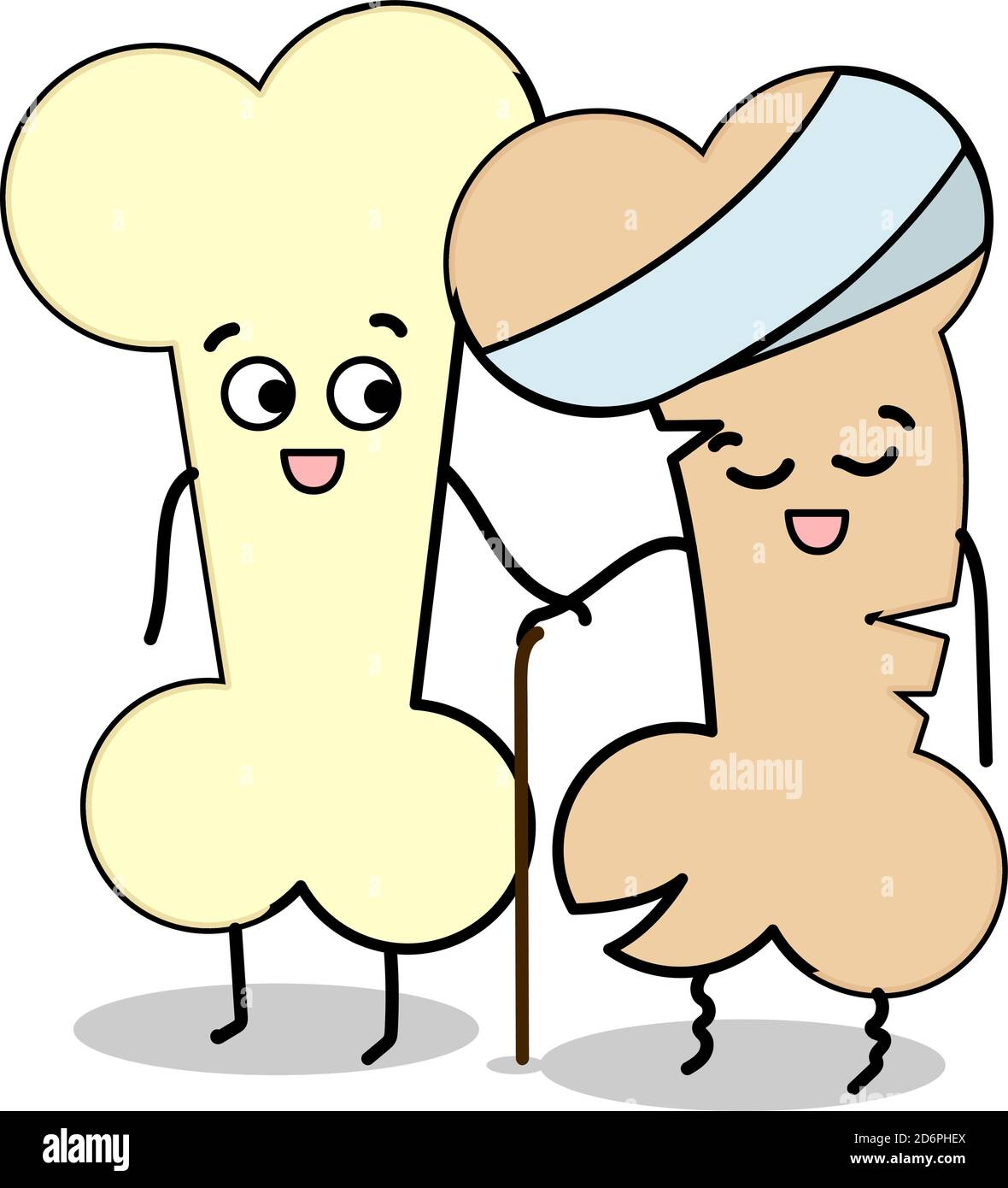 Broken bones ,illustration, vector on white background Stock Vector ...