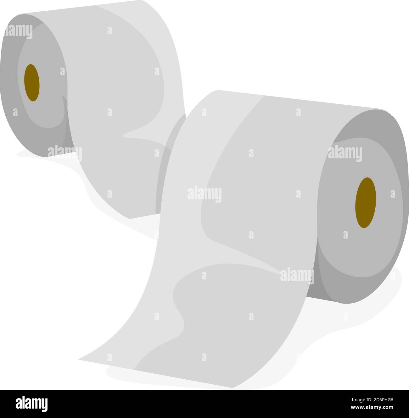 Toilet paper, illustration, vector on white background Stock Vector ...