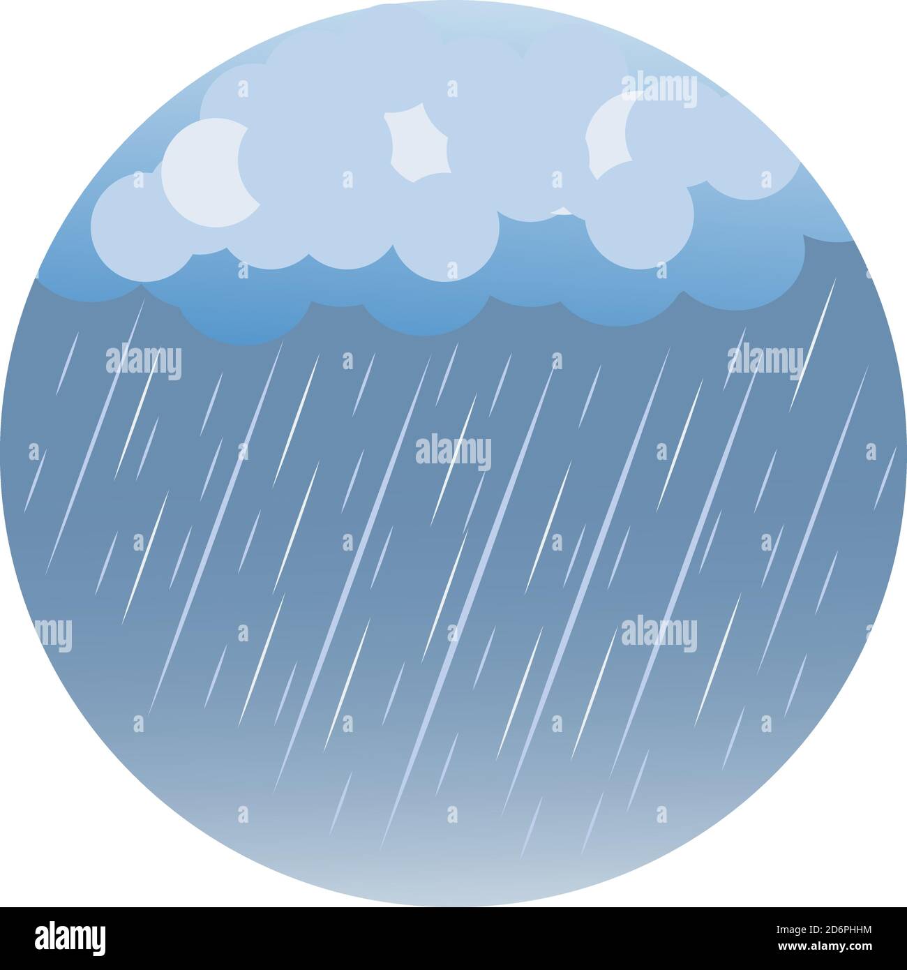 Heavy rain ,illustration, vector on white background Stock Vector Image ...