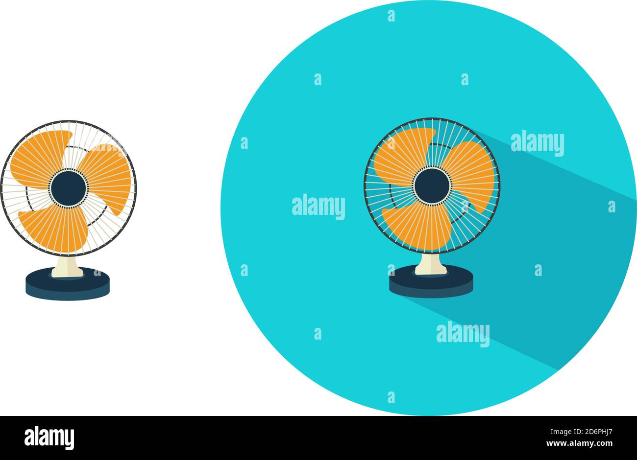 Table fan ,illustration, vector on white background Stock Vector Image ...