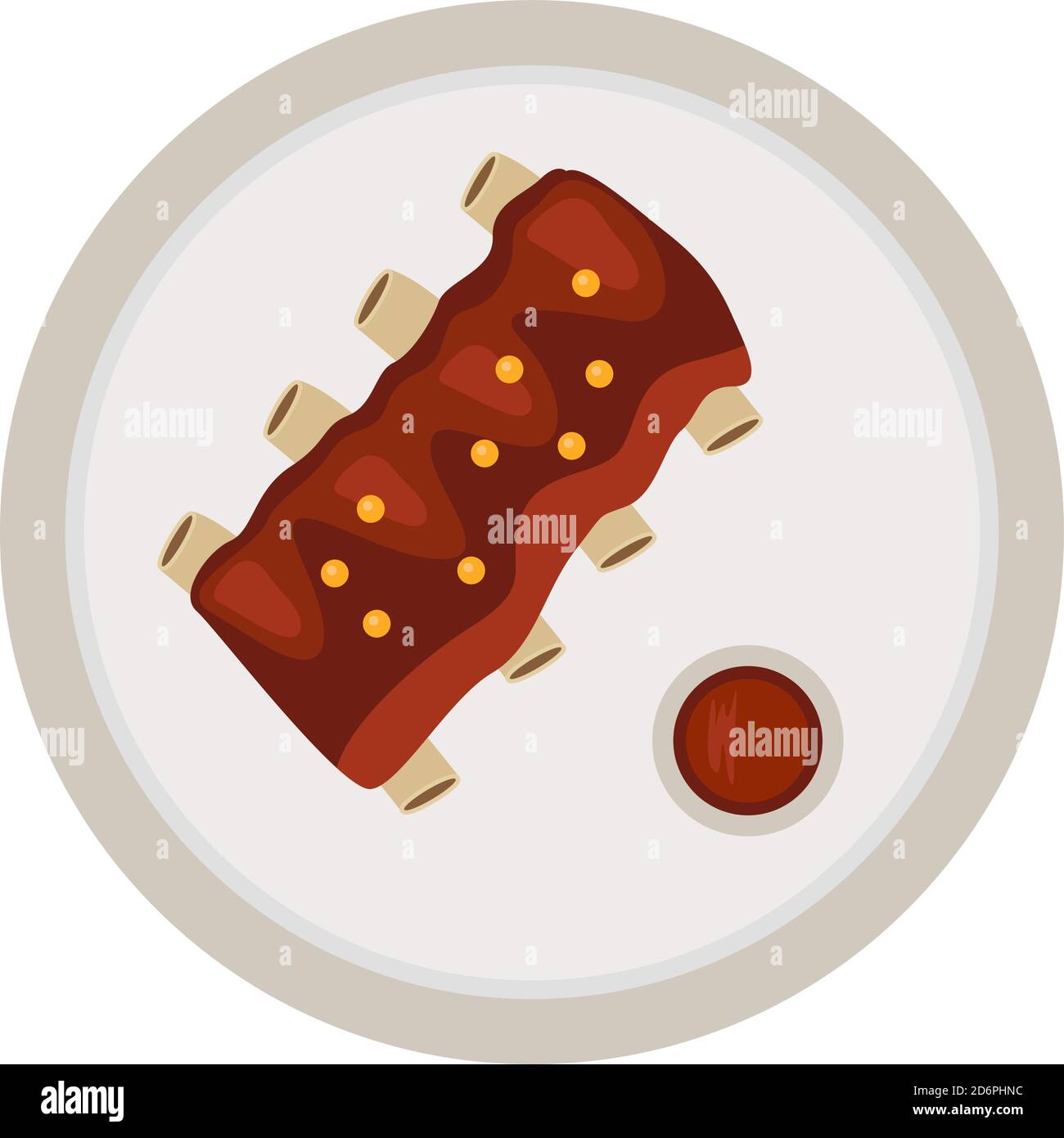 Delicious beef,illustration, vector on white background Stock Vector ...