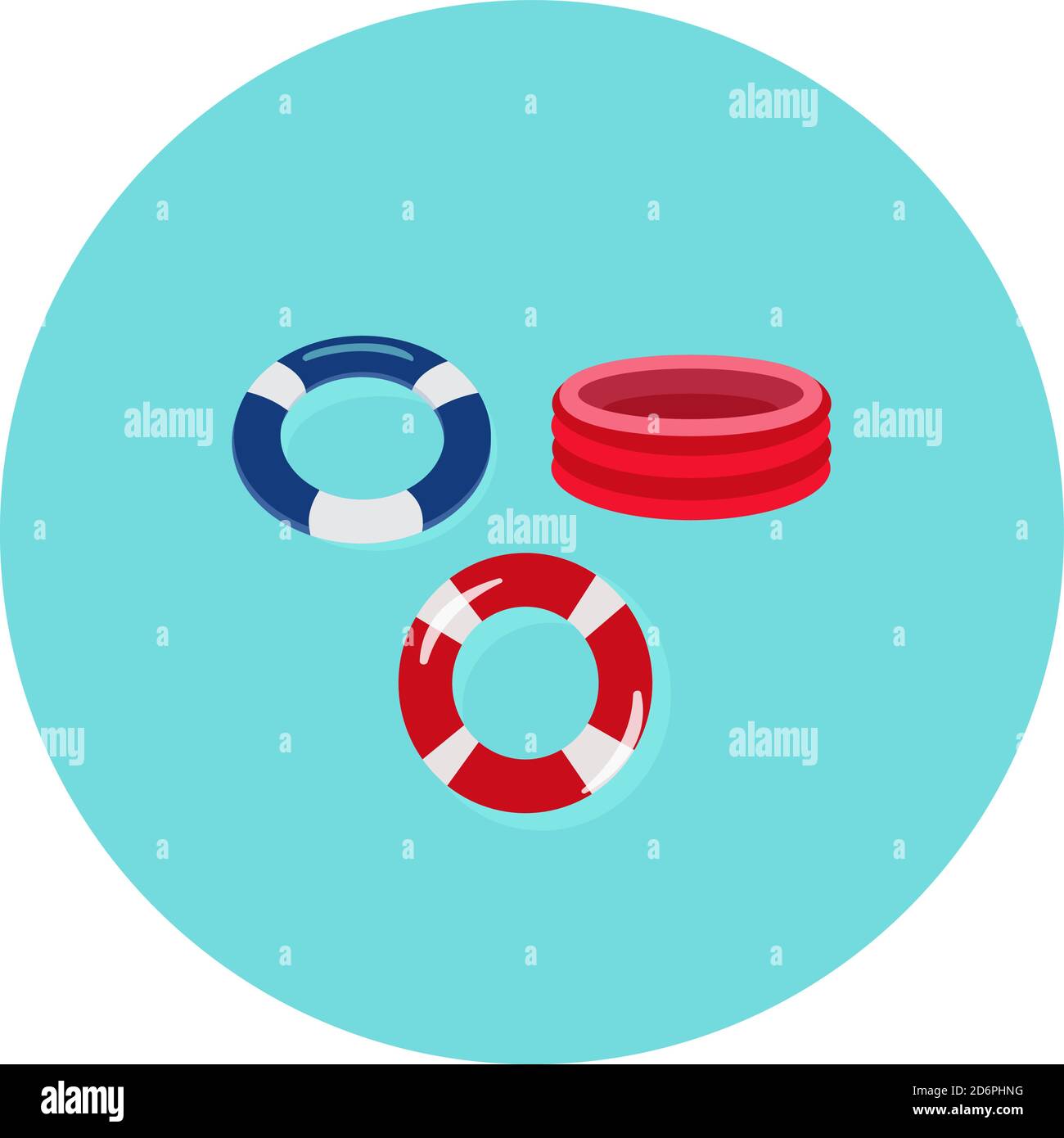 Water tubes, illustration, vector on white background Stock Vector ...