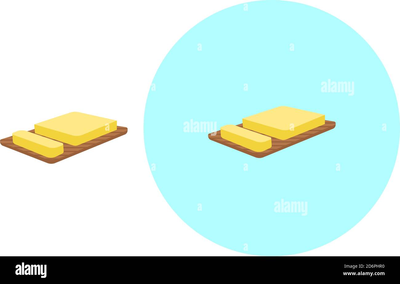 Butter on slice sweet Stock Vector Images - Alamy