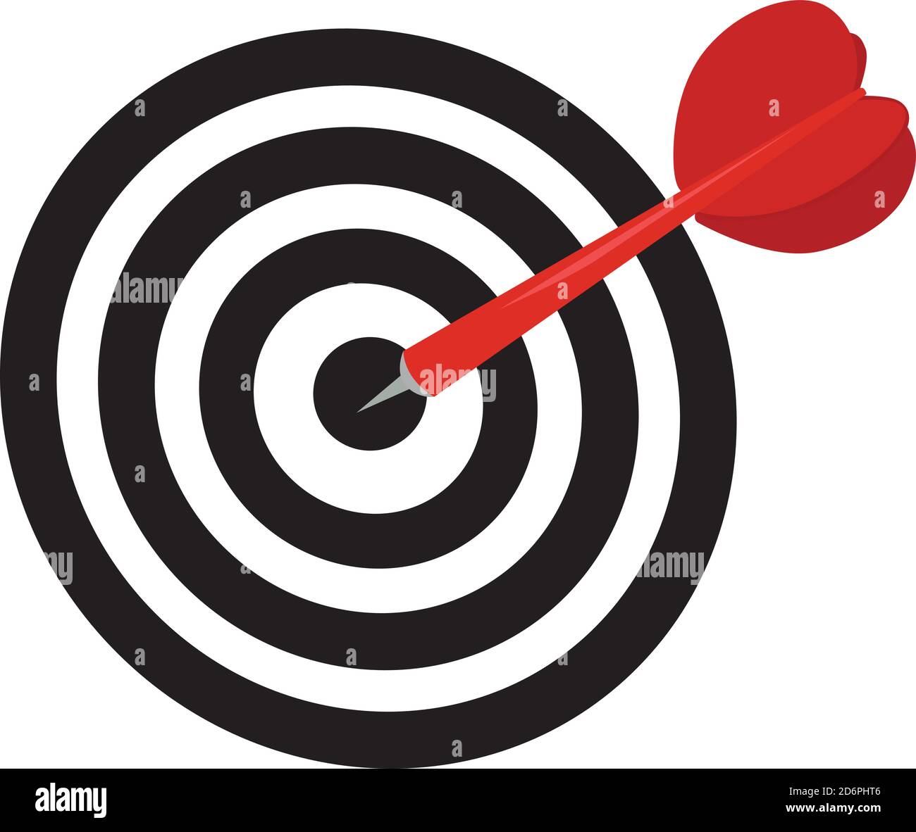 Red dart ,illustration, vector on white background Stock Vector Image ...