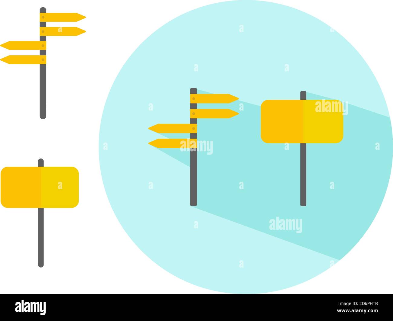 Direction board ,illustration, vector on white background Stock Vector ...