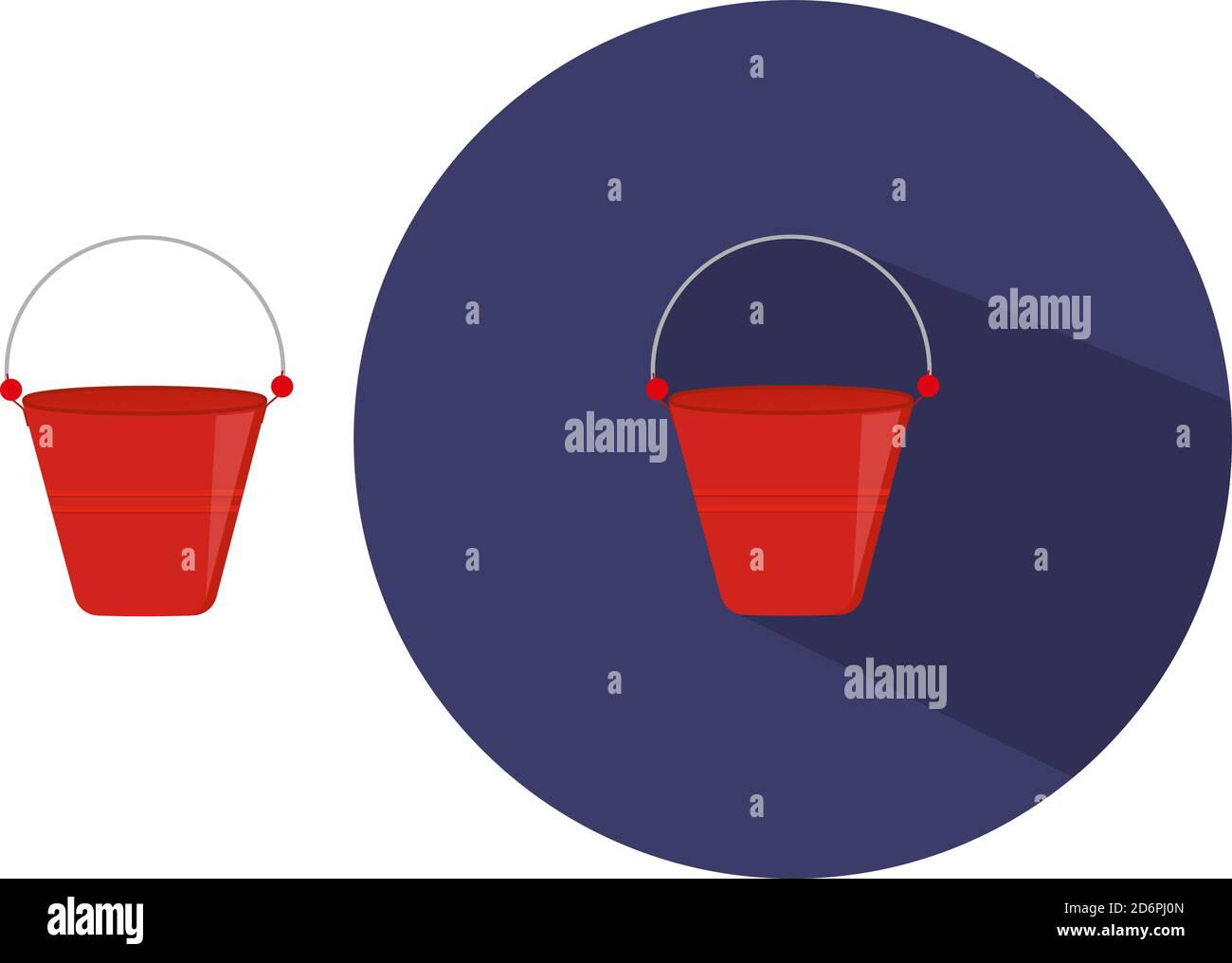 Fire bucket ,illustration, vector on white background Stock Vector ...