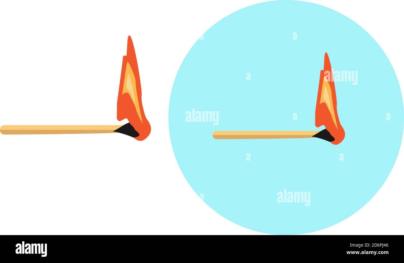 Fire sticks ,illustration, vector on white background Stock Vector ...