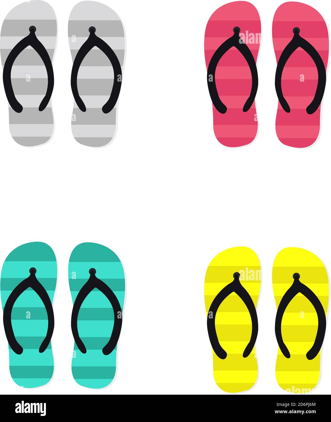 Summer slippers ,illustration, vector on white background Stock Vector ...