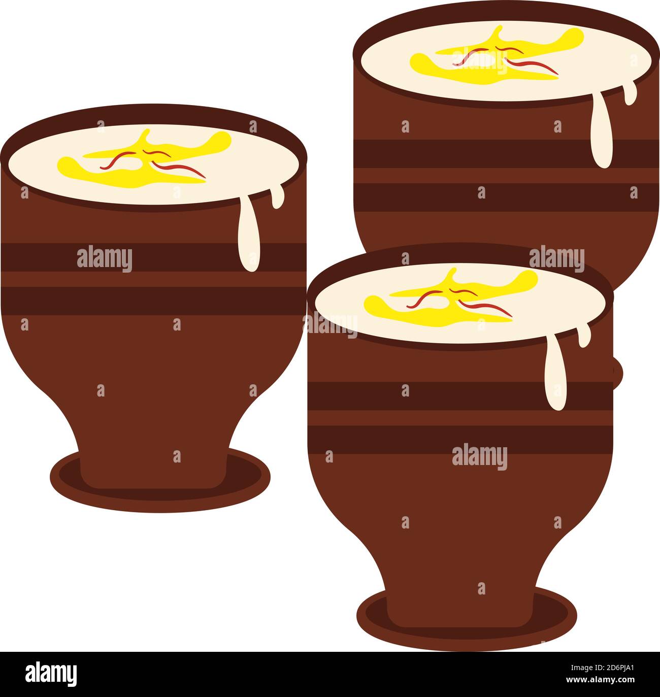Sweet lassi ,illustration, vector on white background Stock Vector ...