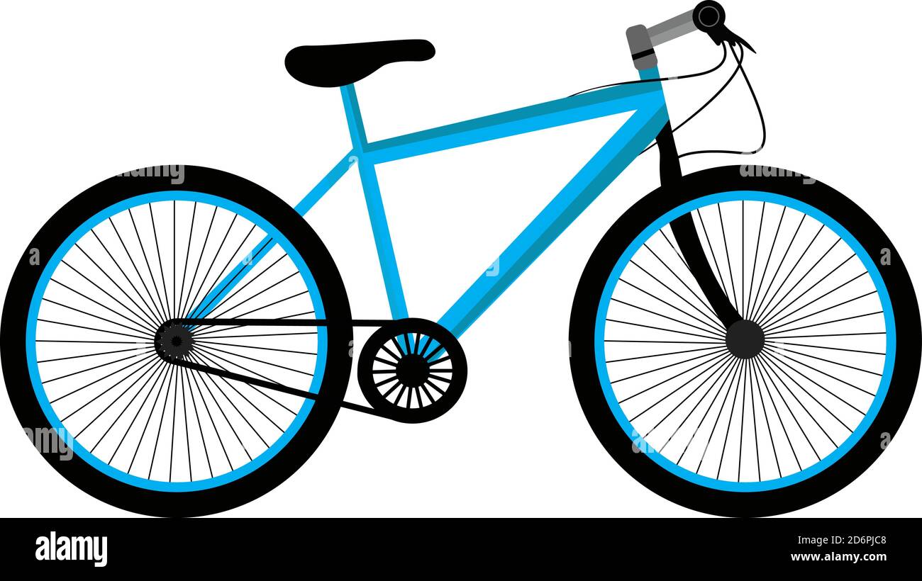 Small bicycle ,illustration, vector on white background Stock Vector ...