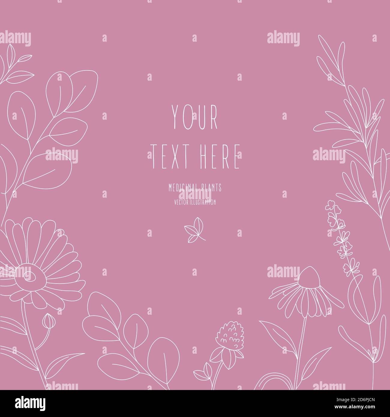 Botanical abstract line art Stock Vector Images - Alamy