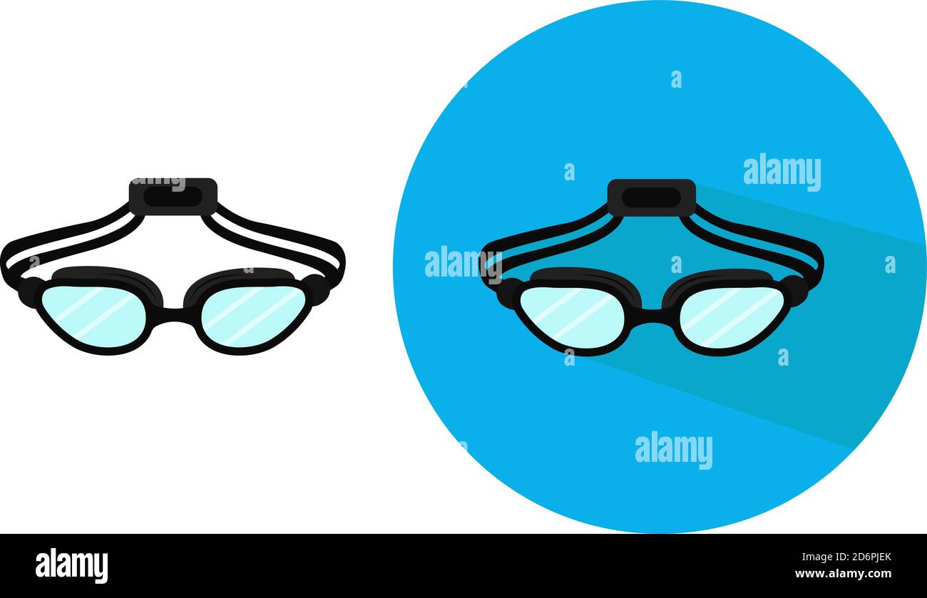 Swimming goggles ,illustration, vector on white background Stock Vector ...