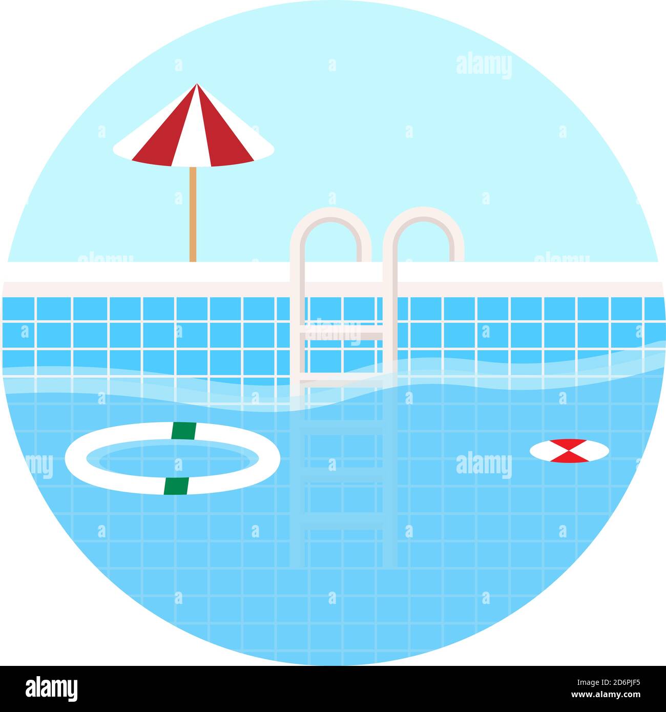 Swimming pool ,illustration, vector on white background Stock Vector ...