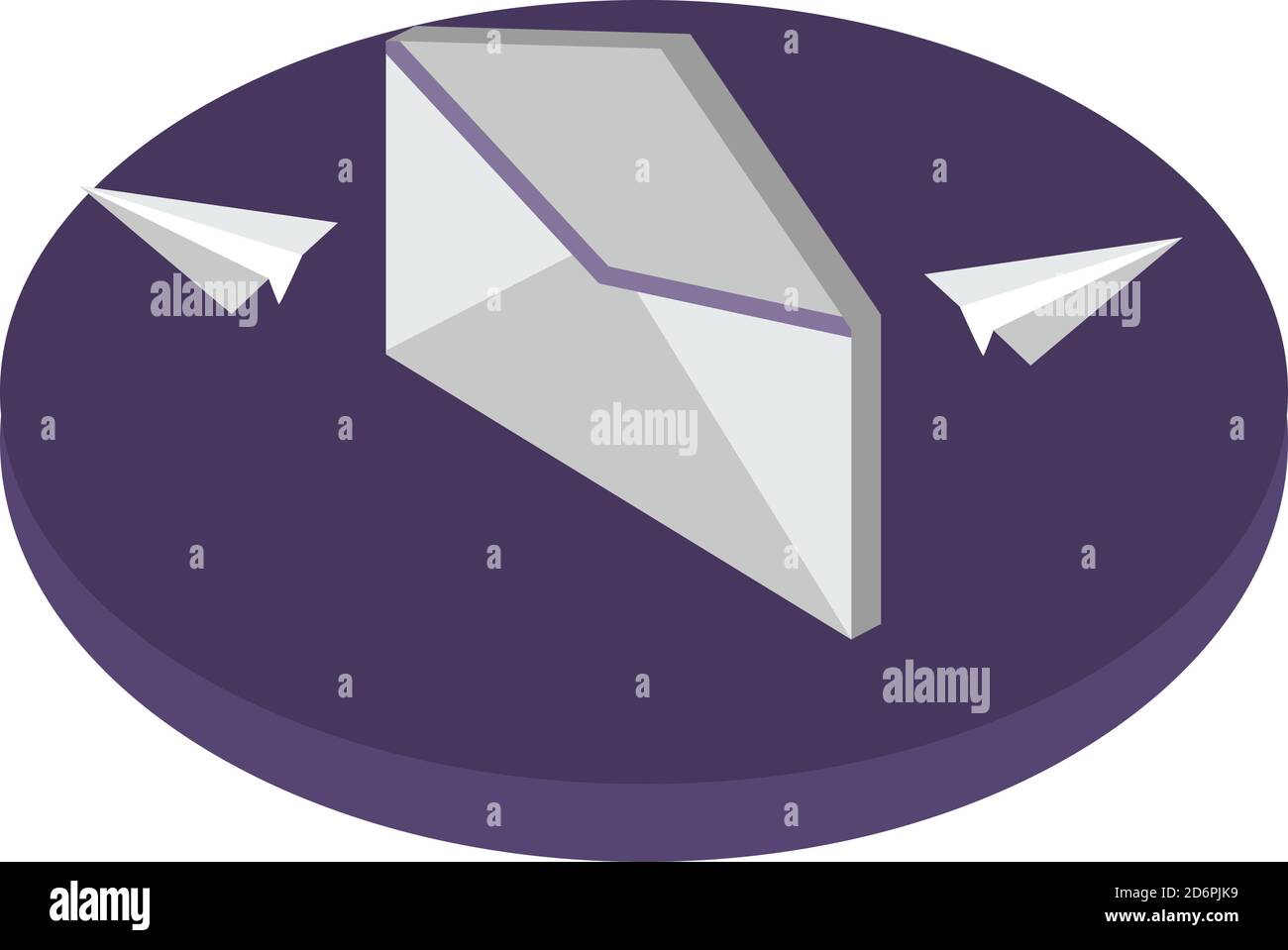 Sending email ,illustration, vector on white background Stock Vector ...