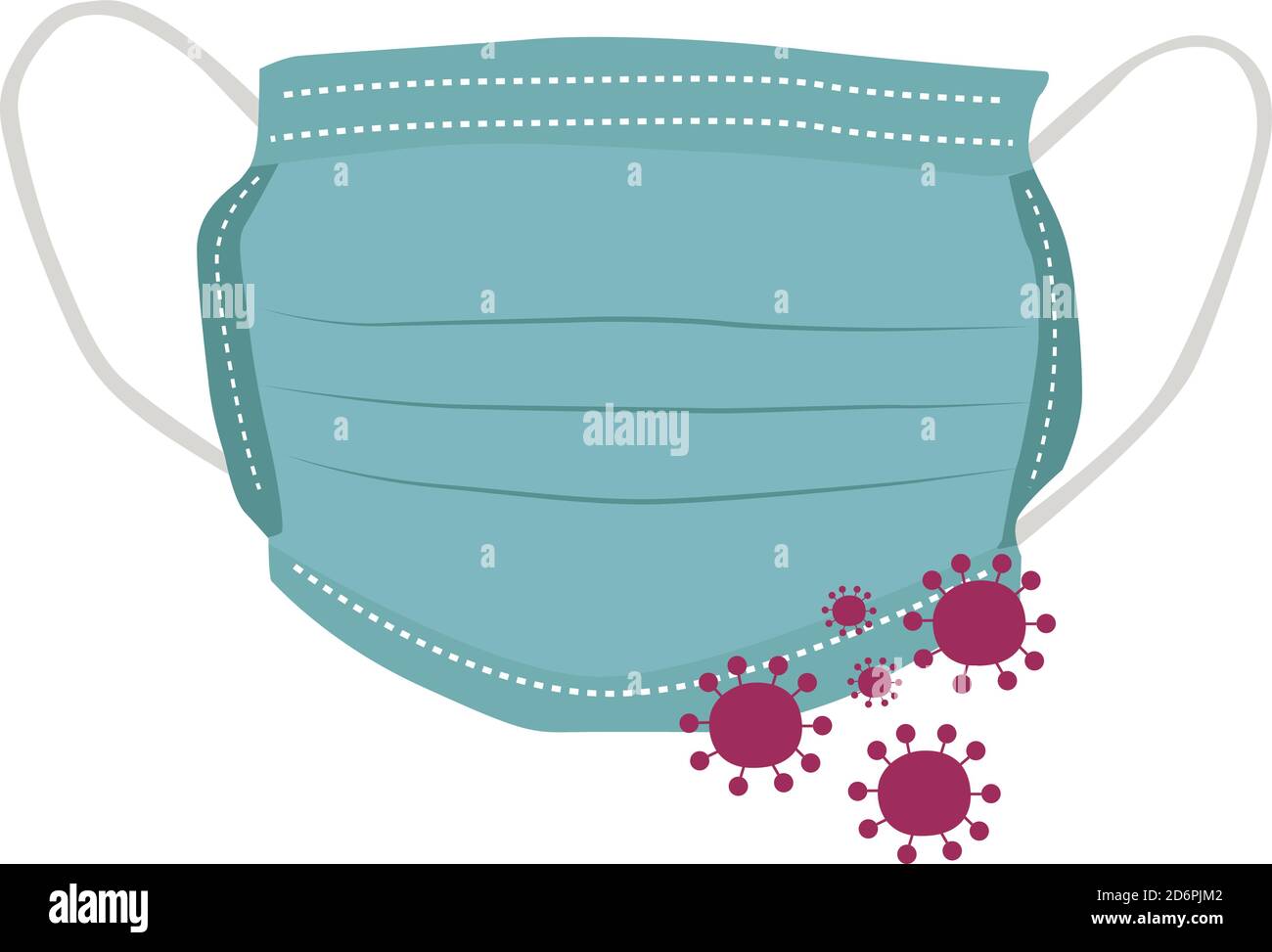 Blue mask ,illustration, vector on white background Stock Vector Image ...