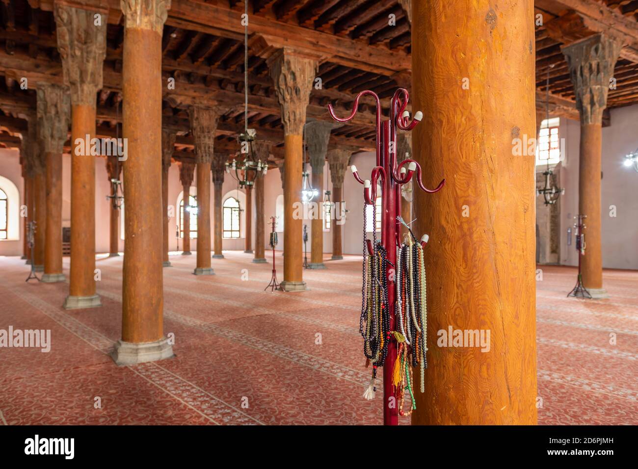 Interior of the Afyonkarahisar Ulu Cami Grand Mosque Stock Photo - Alamy